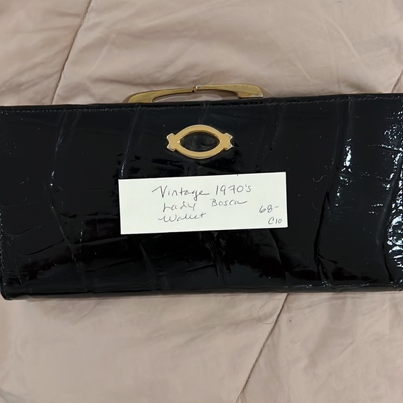 lady bosca | Bags | Vintage 97s Lady Bosch Wallet Patent Leather | Poshmark